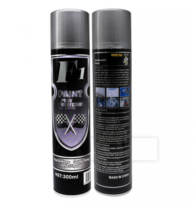 High Glossy Chrome Color Metallic Aerosol Spray Paint